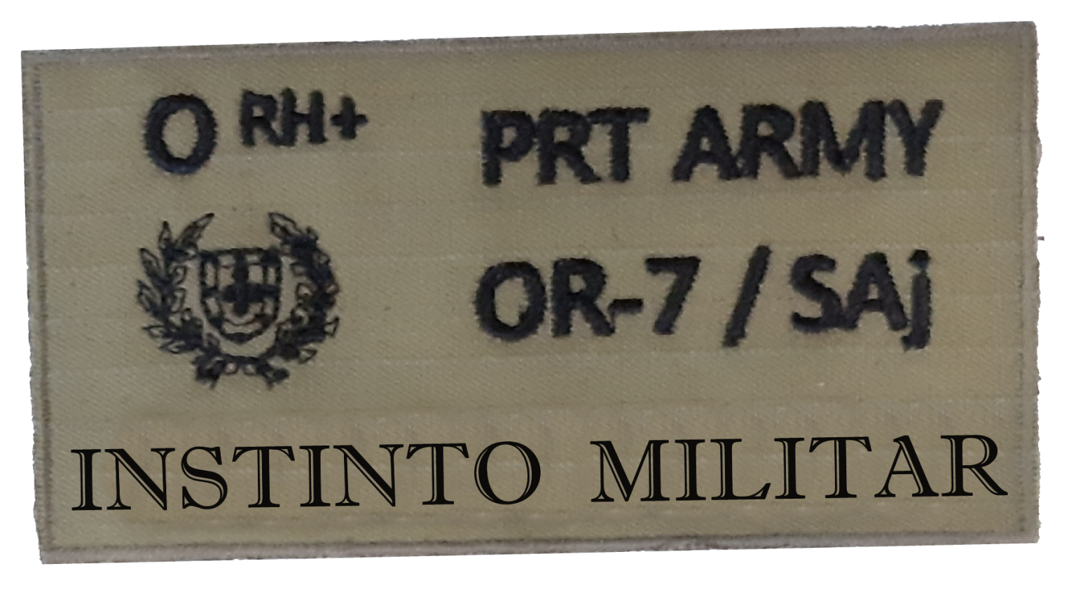 Placa nominal - INSTINTO MILITAR